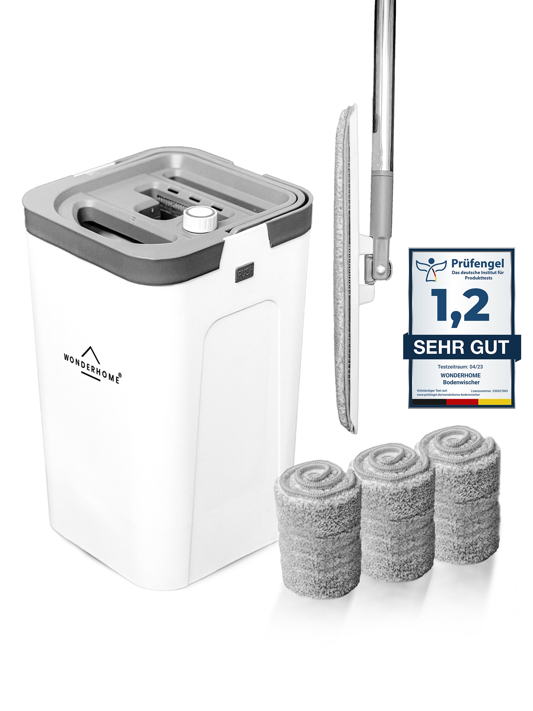 Wischmop Set: TripleClean 3-Kammersystem - Boden wischen 🫧 – Wonderhome